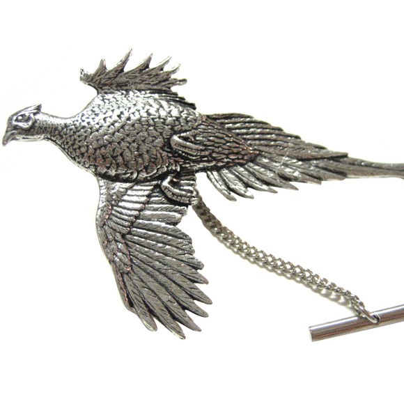 Kiola Designs | Accessories | Large Pheasant Bird Tie Tack | Poshmark